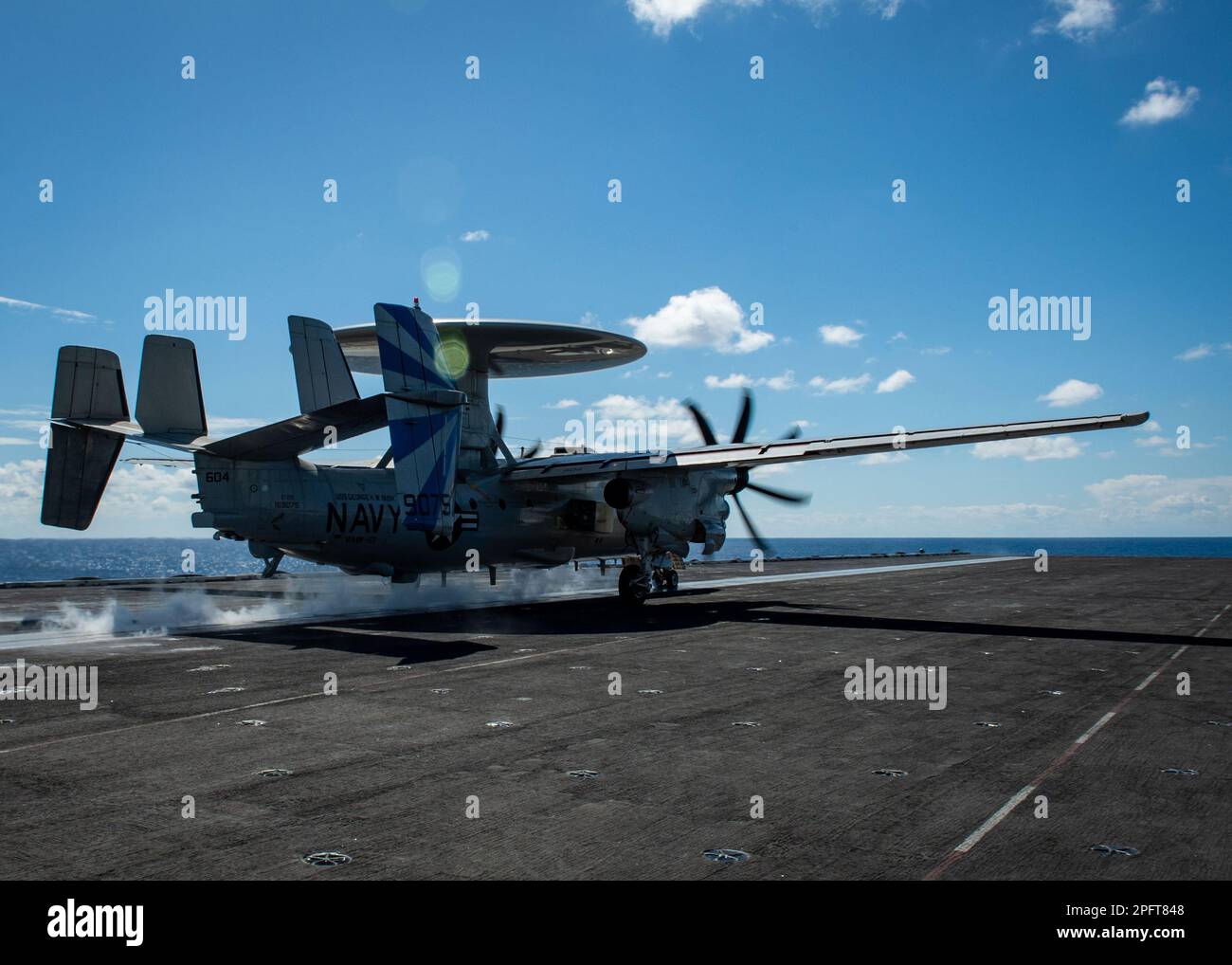 230317-N-EL850-1181 ADRIATIC SEA (March 17, 2023) An E-2D Hawkeye ...