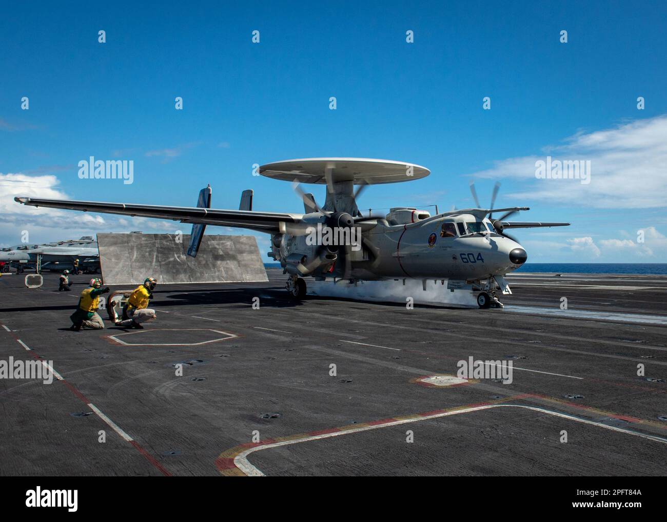 230317-N-EL850-1163 ADRIATIC SEA (March 17, 2023) An E-2D Hawkeye ...