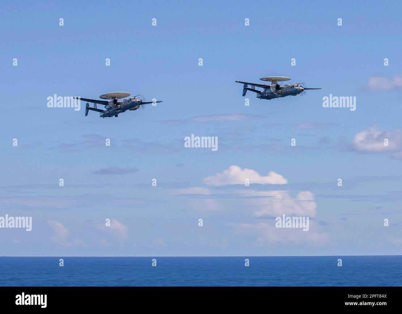 230317-N-OX847-1506 ADRIATIC SEA (March 17, 2023) Two E-2D Hawkeye ...
