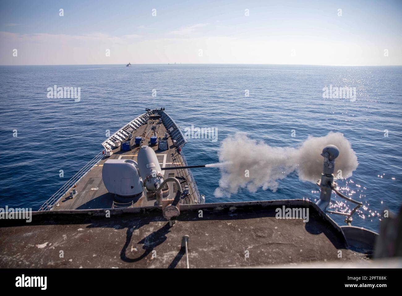 230222-N-TC847-1191 IONIAN SEA (Feb. 22, 2023) The Ticonderoga-class ...