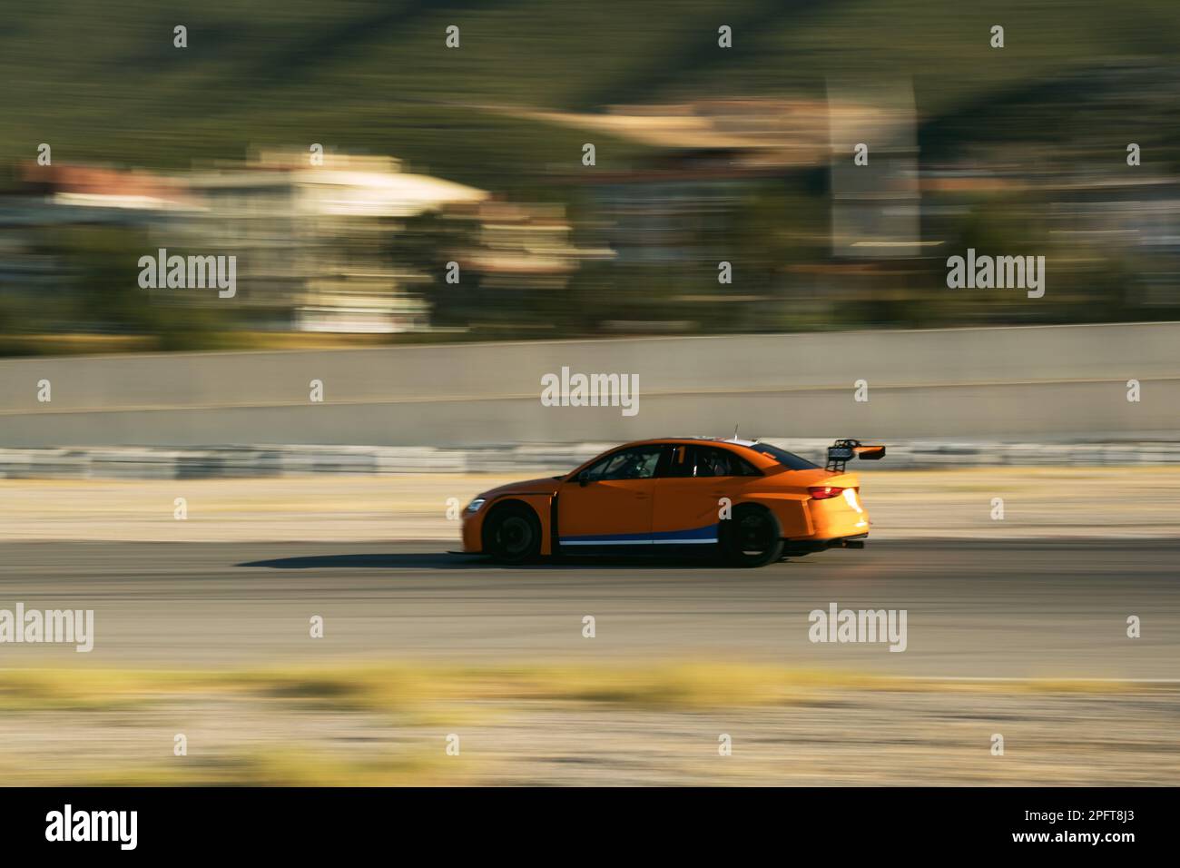 Izmir, Turkey - September 24, 2022: Audi brand sports car fast going on ...