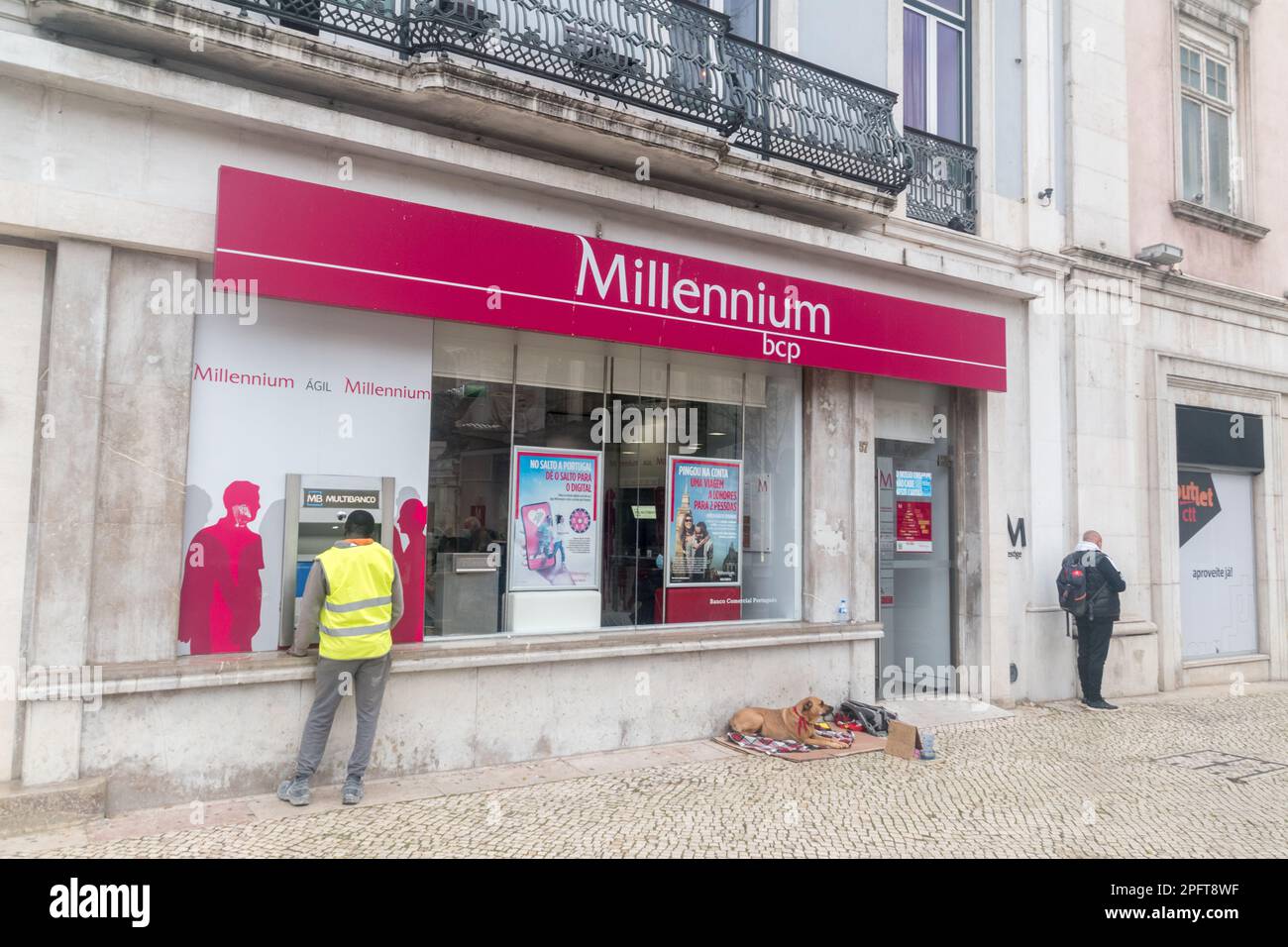 Lisbon, Portugal - December 5, 2022: Millennium bcp bank in Lisbon ...