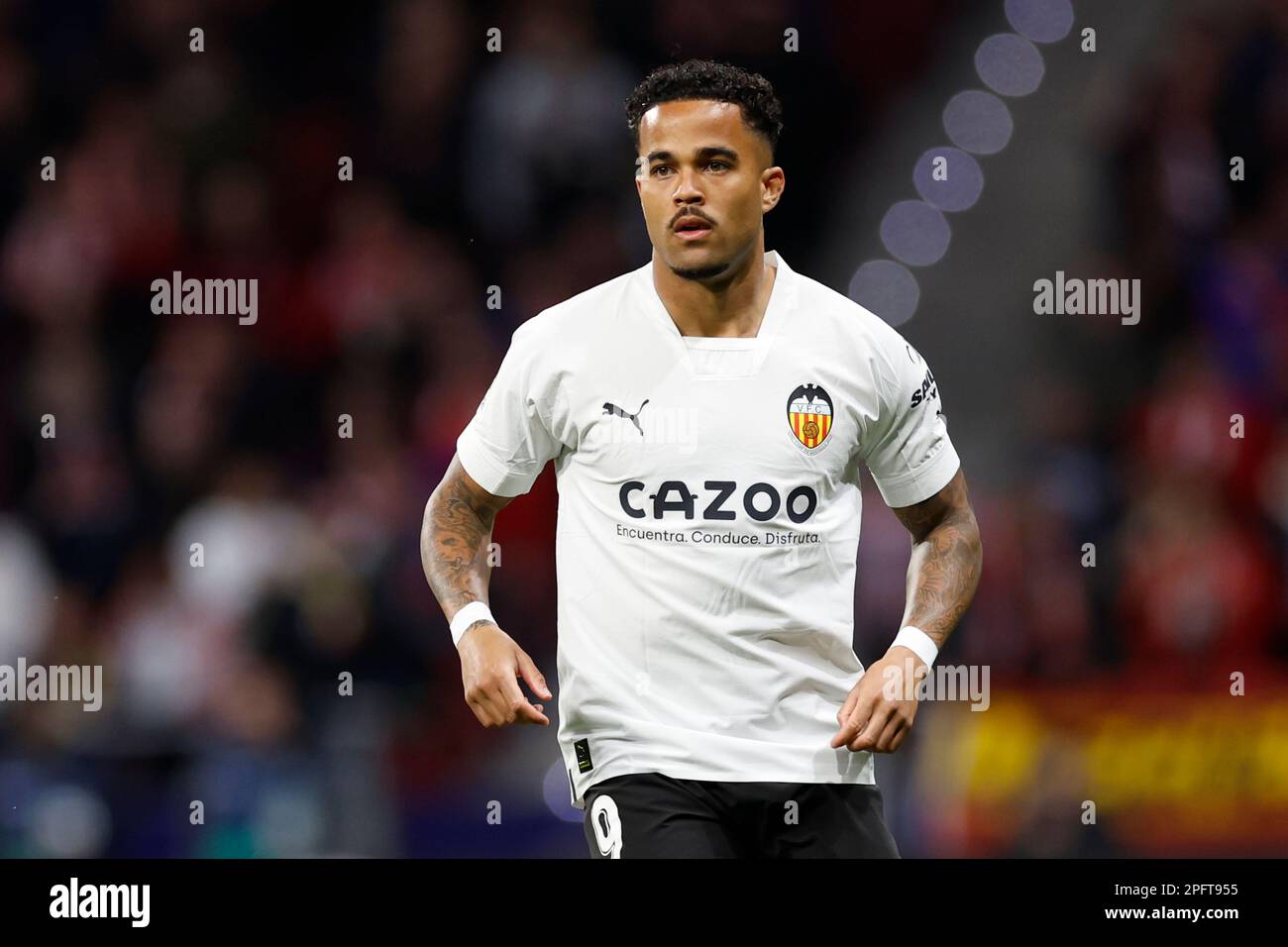 Justin Kluivert of Valencia CF during the La Liga match between ...