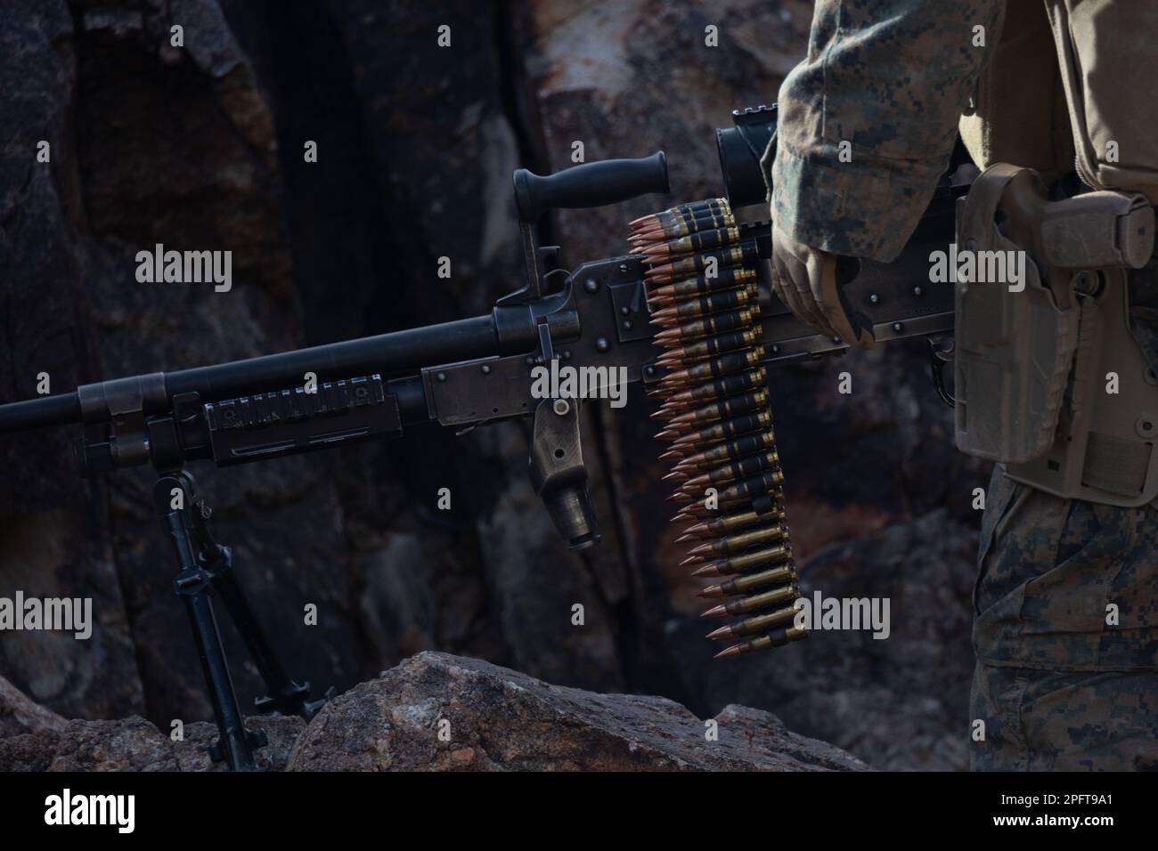 A U.S. Marine with 3rd Battalion, 5th Marine Regiment, 1st Marine ...