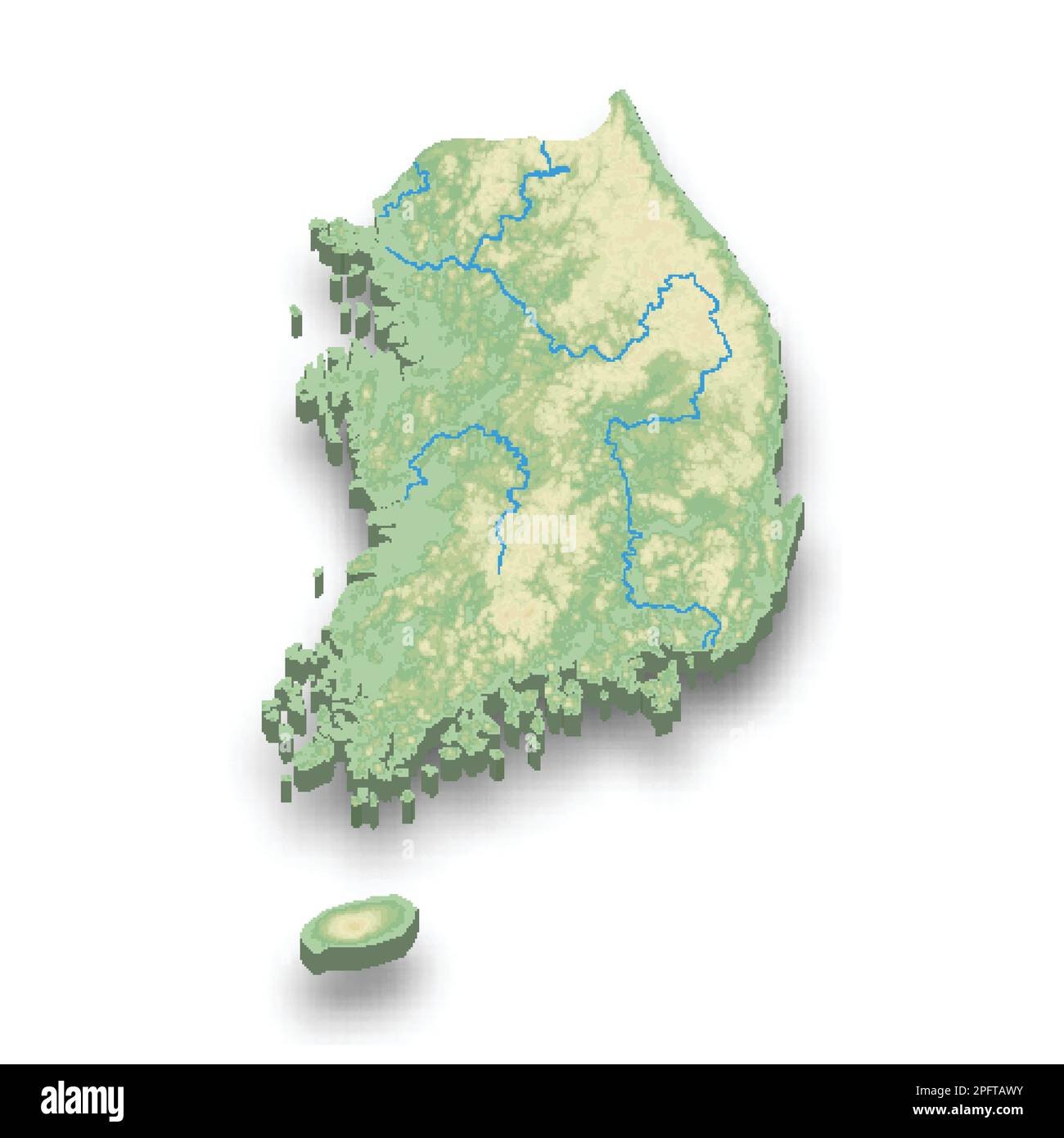 South korean rivers Stock Vector Images - Alamy