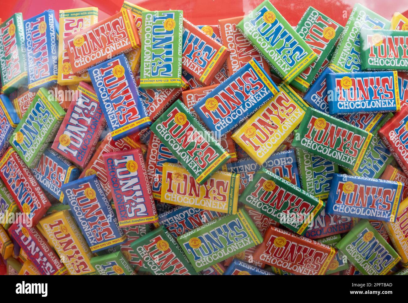 Bars of Tony’s Chocolate Stock Photo - Alamy