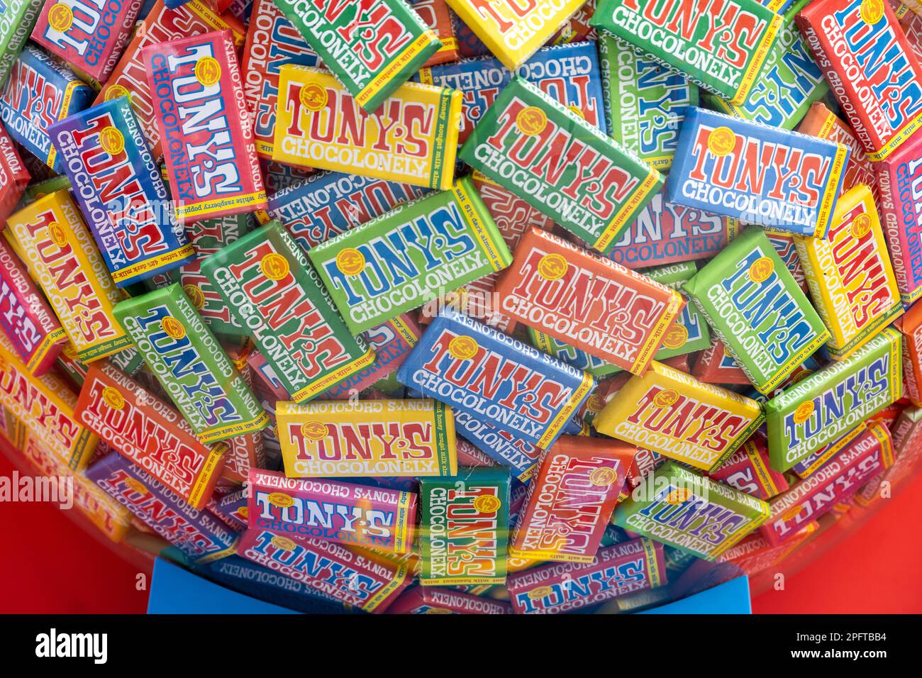 Bars of Tony’s Chocolate Stock Photo - Alamy