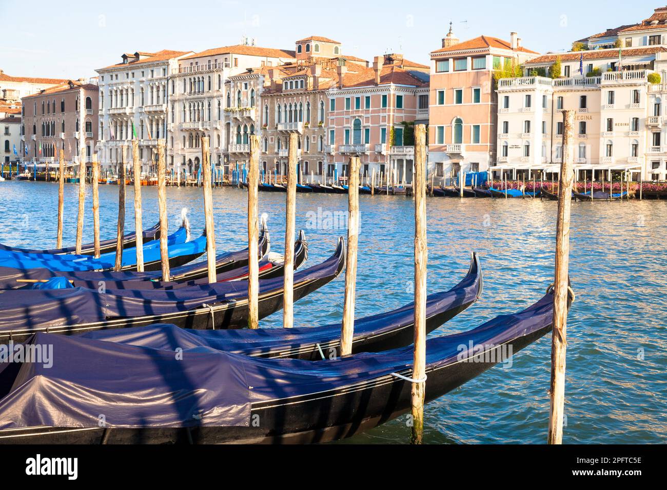 The gondola is a traditional, flat-bottomed Venetian rowing boat, very ...