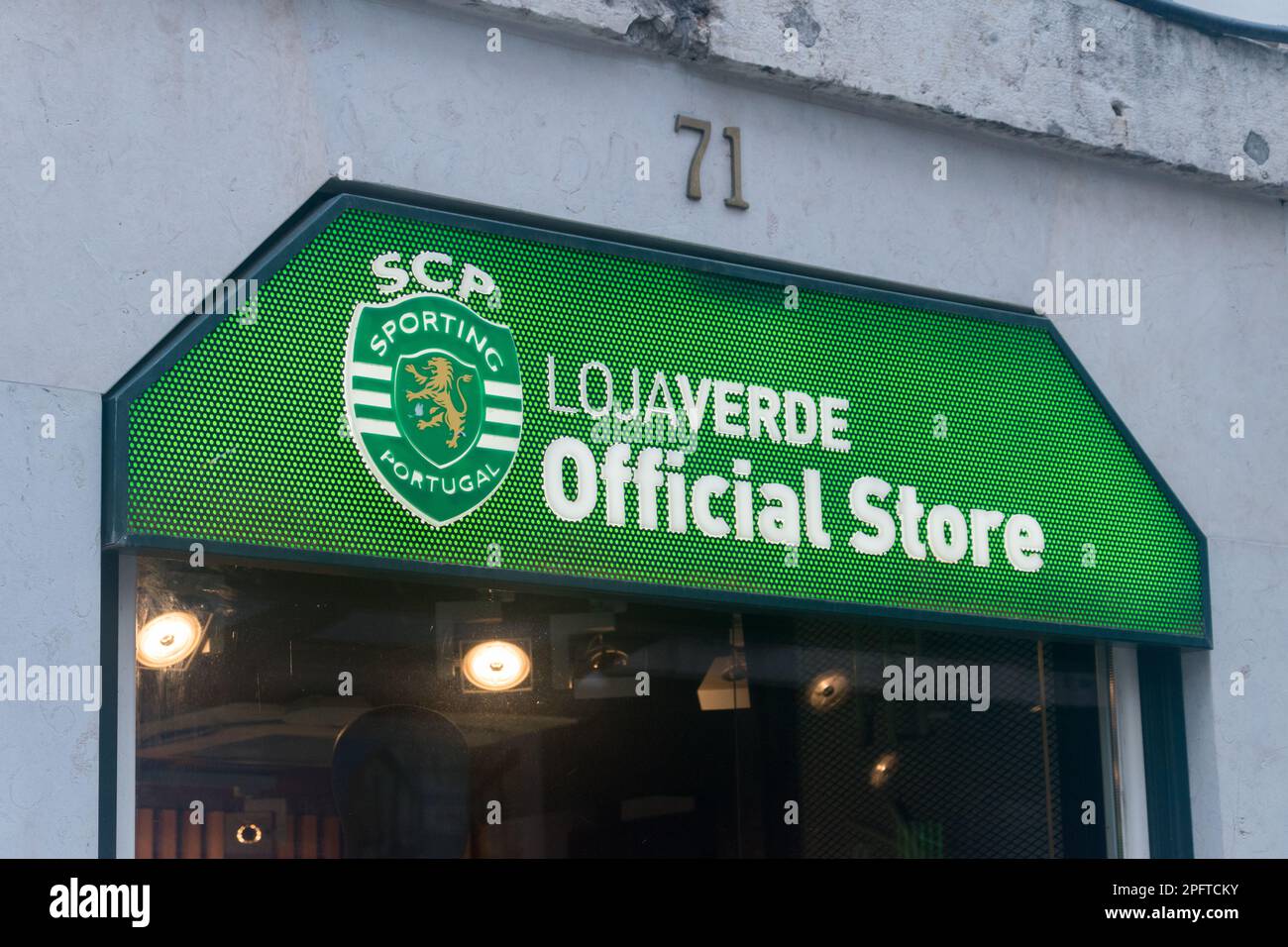 Lisbon, Portugal - December 5, 2022: Logo of Loja Verde Official Store ...