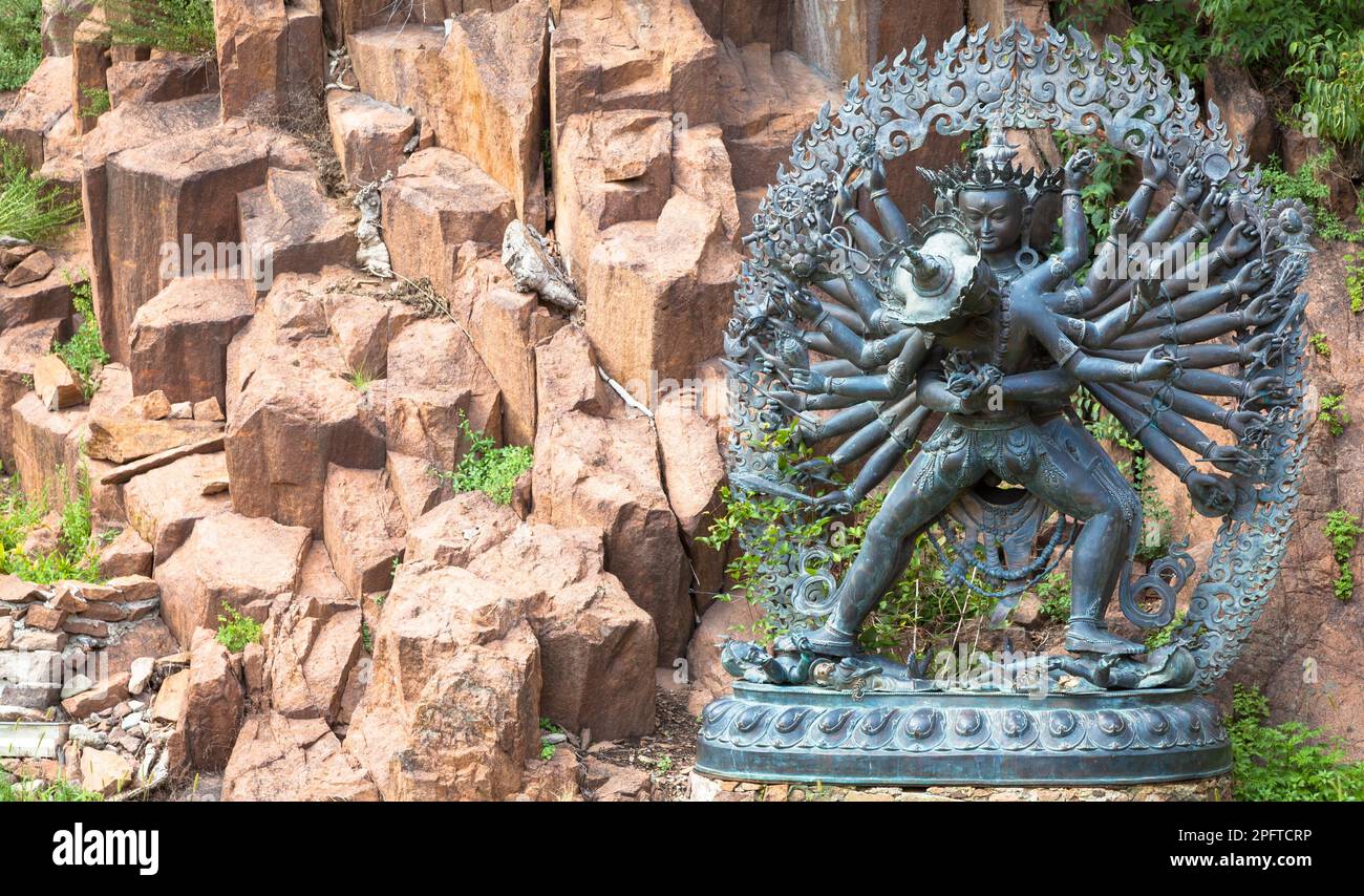 Tantric Deities Hevajra and Nairatmya in Ritual Embrace (yab-yum Stock ...