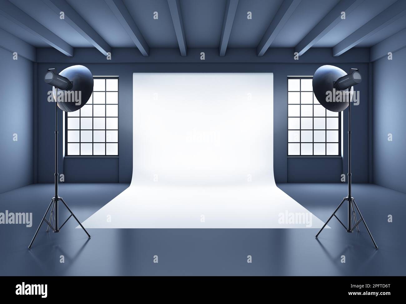 3D rendering of a studio background Stock Photo - Alamy