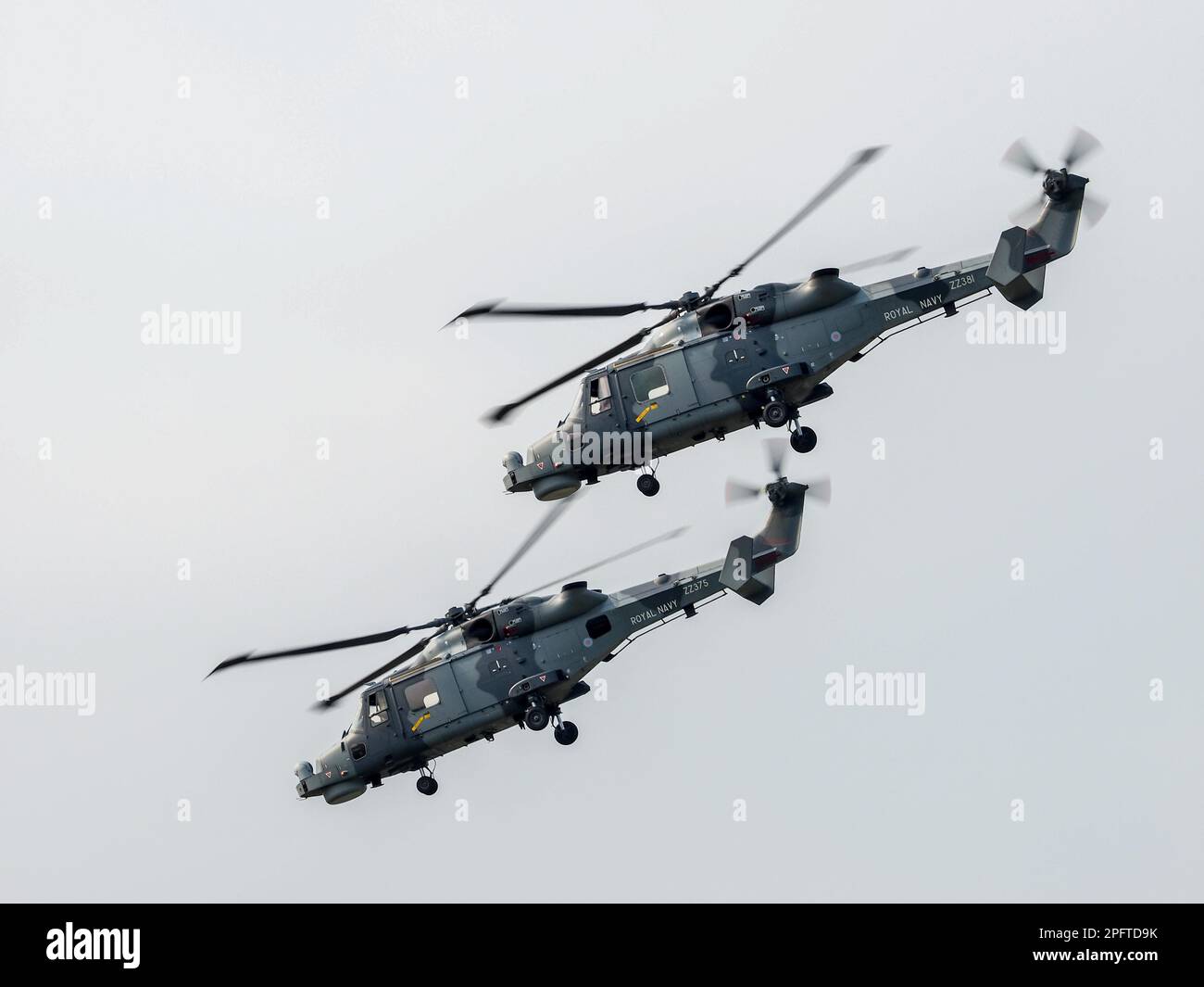 Royal Navy Black Cat Helicopter Display Team Stock Photo - Alamy