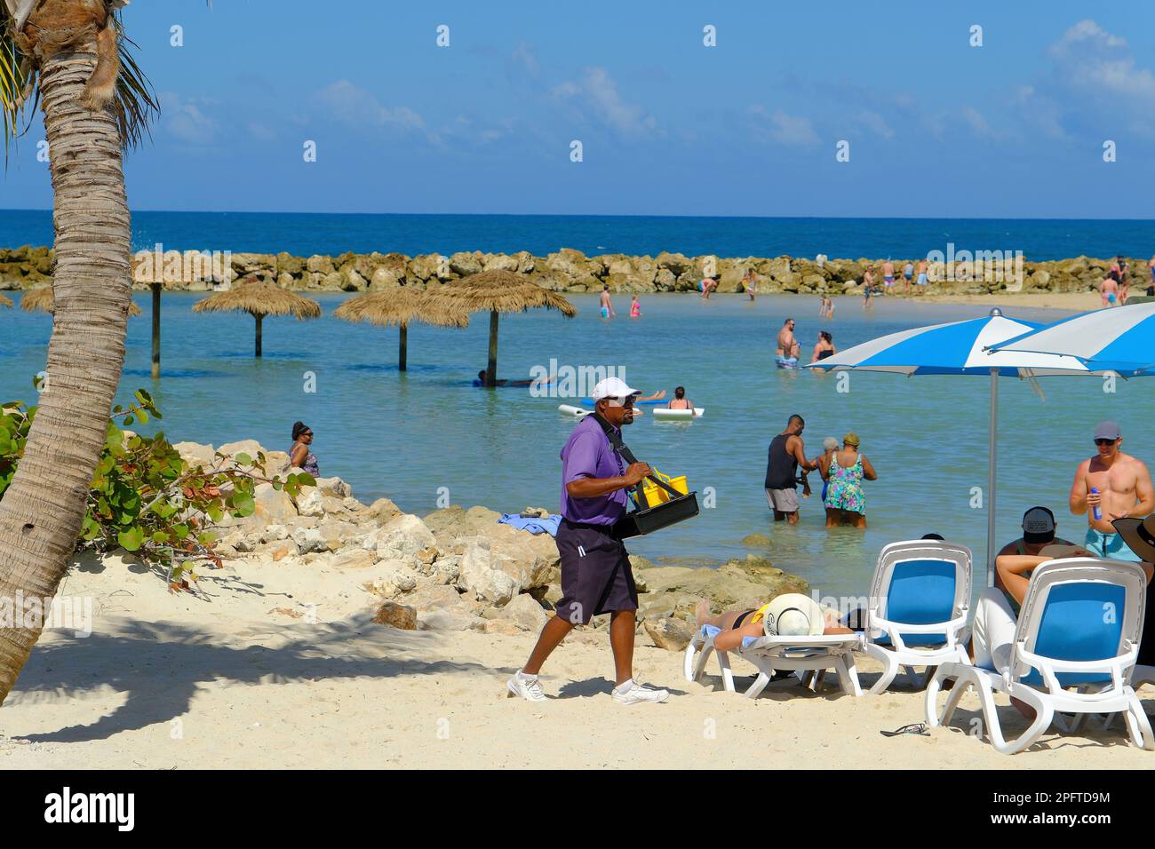 LABADEE, HAITI -January 31, 2023: Labadee is a port located on the ...