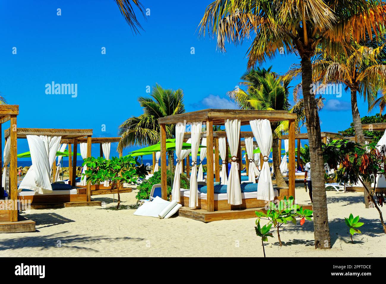 LABADEE, HAITI -January 31, 2023: Labadee is a port located on the ...