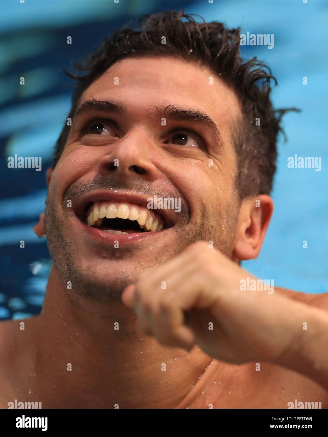 Brazil's Phelipe Rodrigues reacts after winning the Men's MC 50m ...
