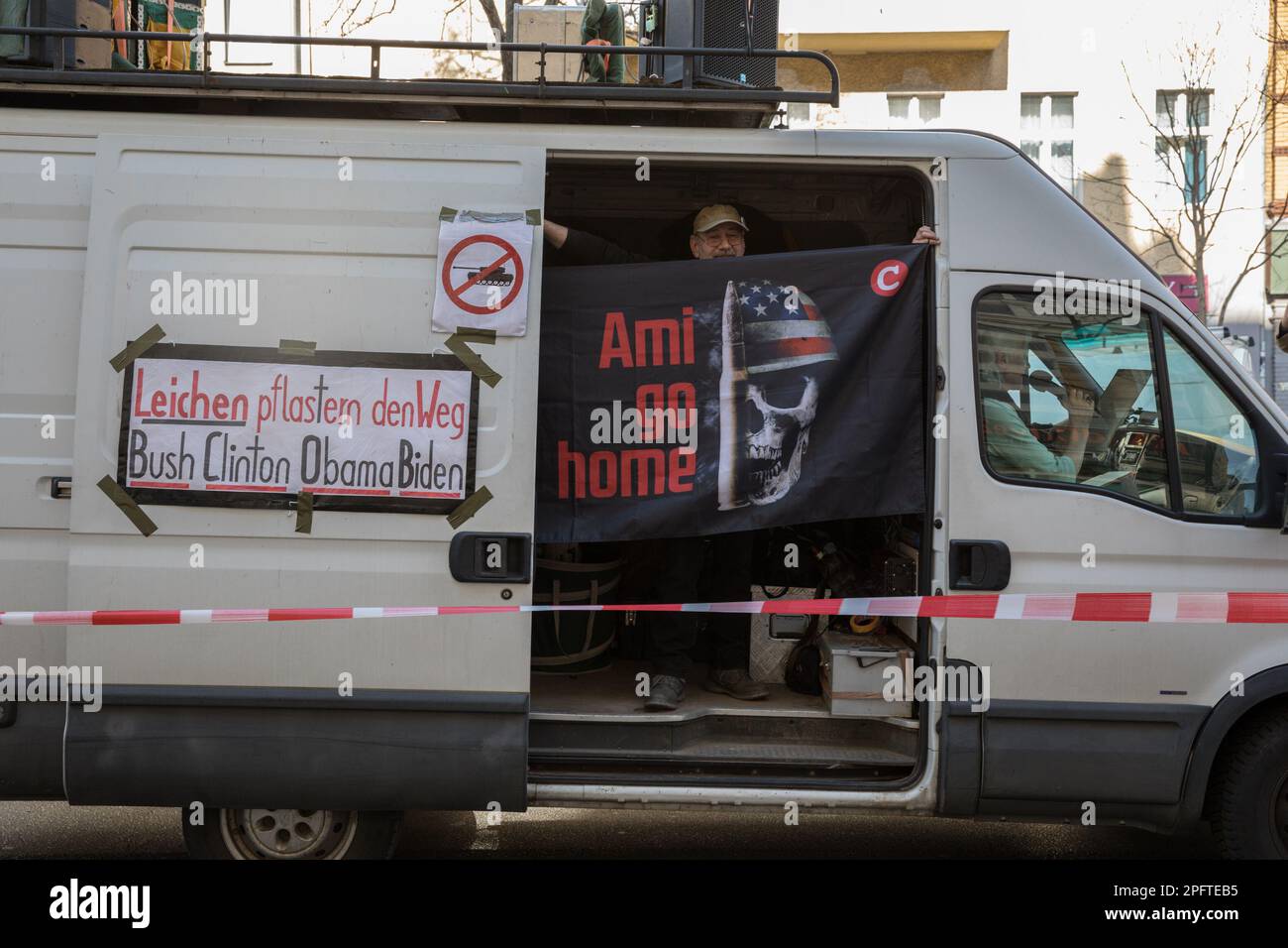 March 18, 2023, Berlin, Germany: Protesters gathered in Berlin ...
