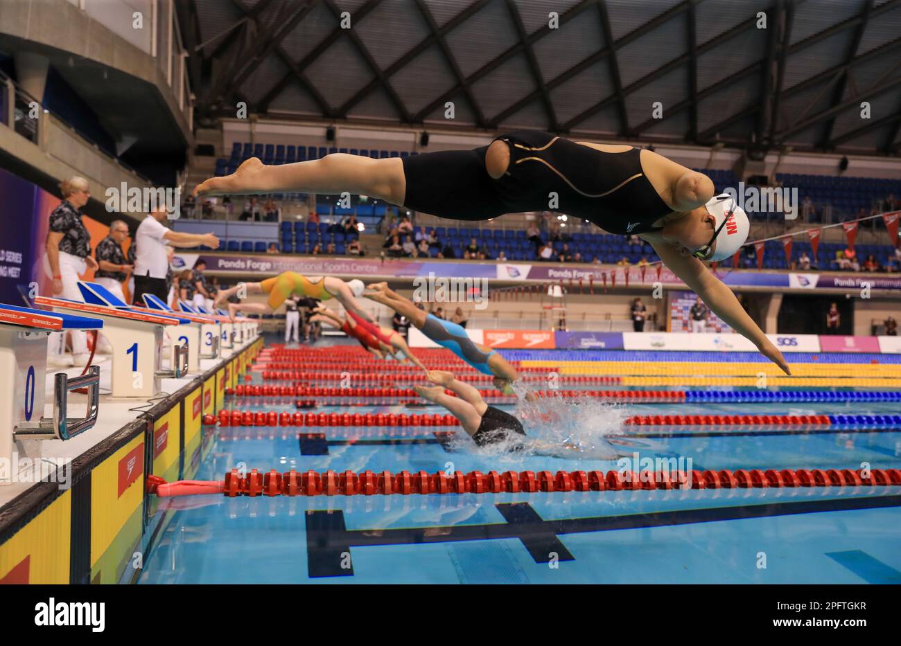 China's Yuyan Jiang in action during the Women's MC 400m Freestyle ...