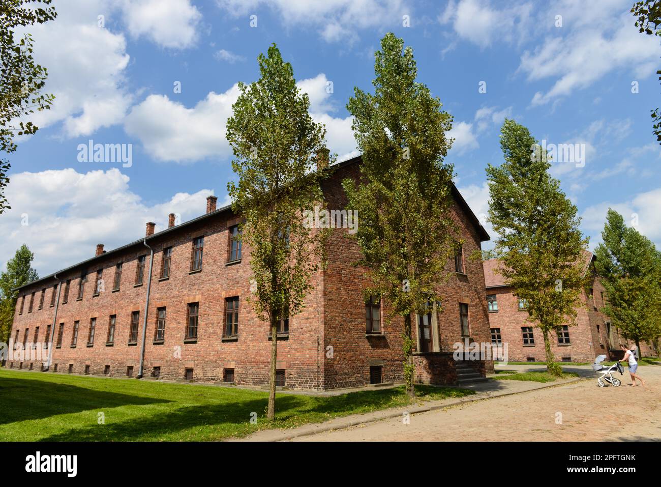 Camp buildings, Main Camp I, Concentration Camp, Auschwitz-Birkenau ...