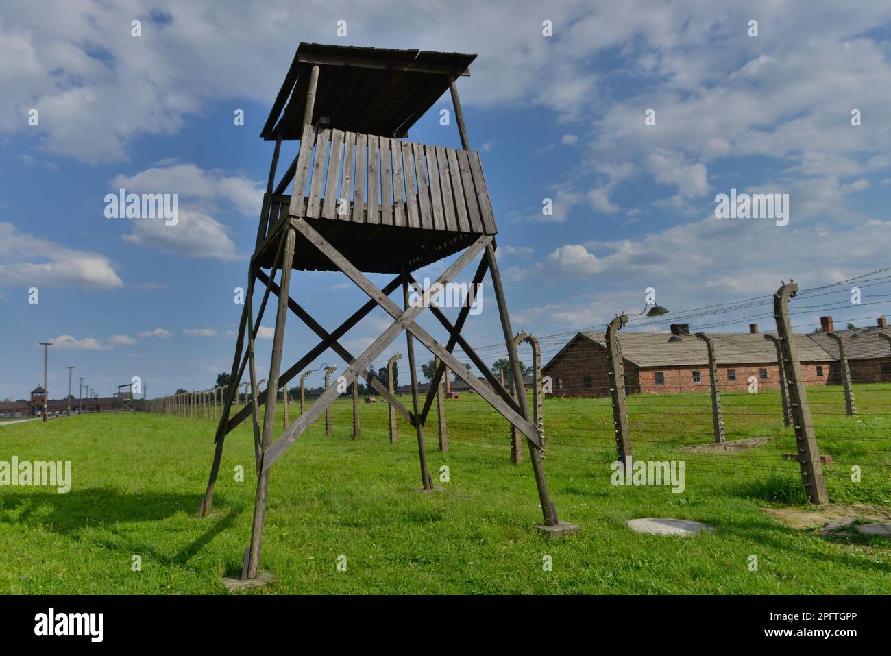 Watchtower, Barrack, Concentration Camp, Auschwitz-Birkenau, Auschwitz ...