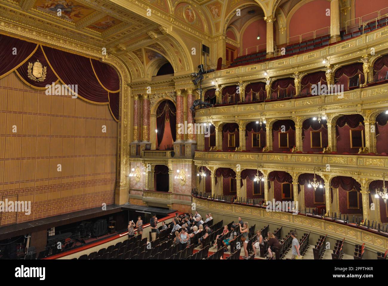Interior, State Opera House, Andrassy ut, Budapest, Hungary Stock Photo ...