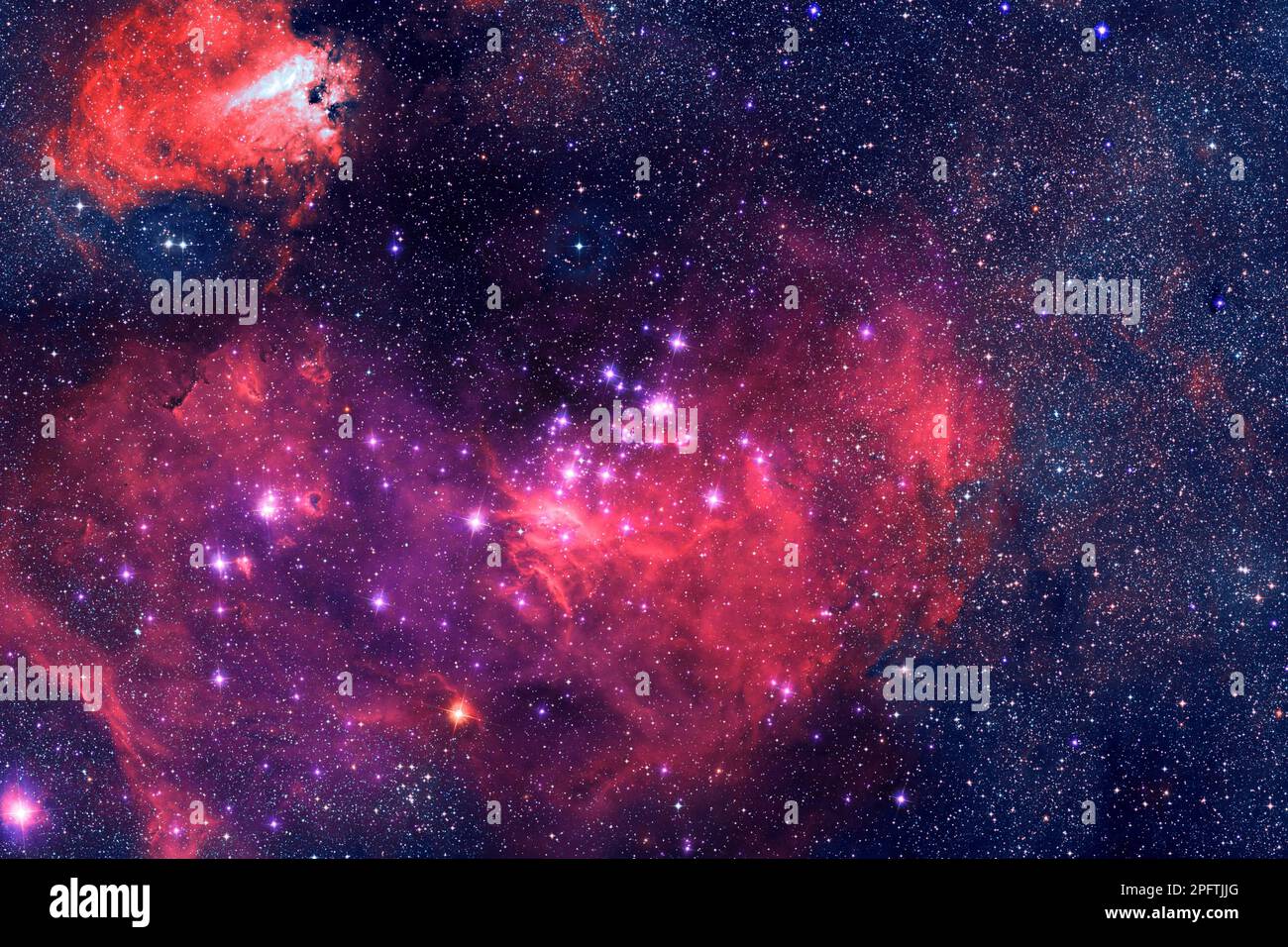 Outer space, cosmic landscape. Nebula. Elements of this image furnished ...