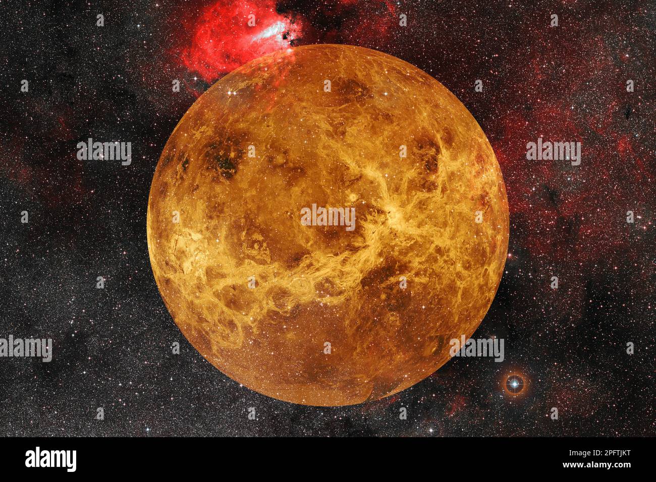 Planet Venus. Solar system. Cosmos art. Elements of this image ...