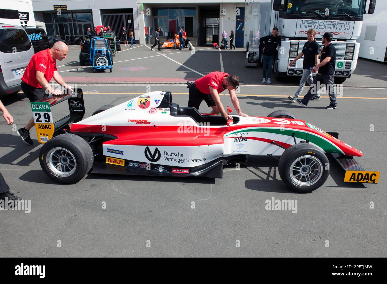 F4 racing car of Mick Schumacher, son of Michael Schumacher ...