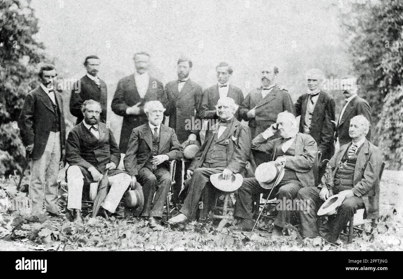 General Lee and his Confederate officers Stock Photo - Alamy