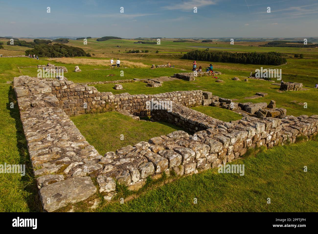 Roman Fort, Housestead, Northumberland, UK Stock Photo - Alamy