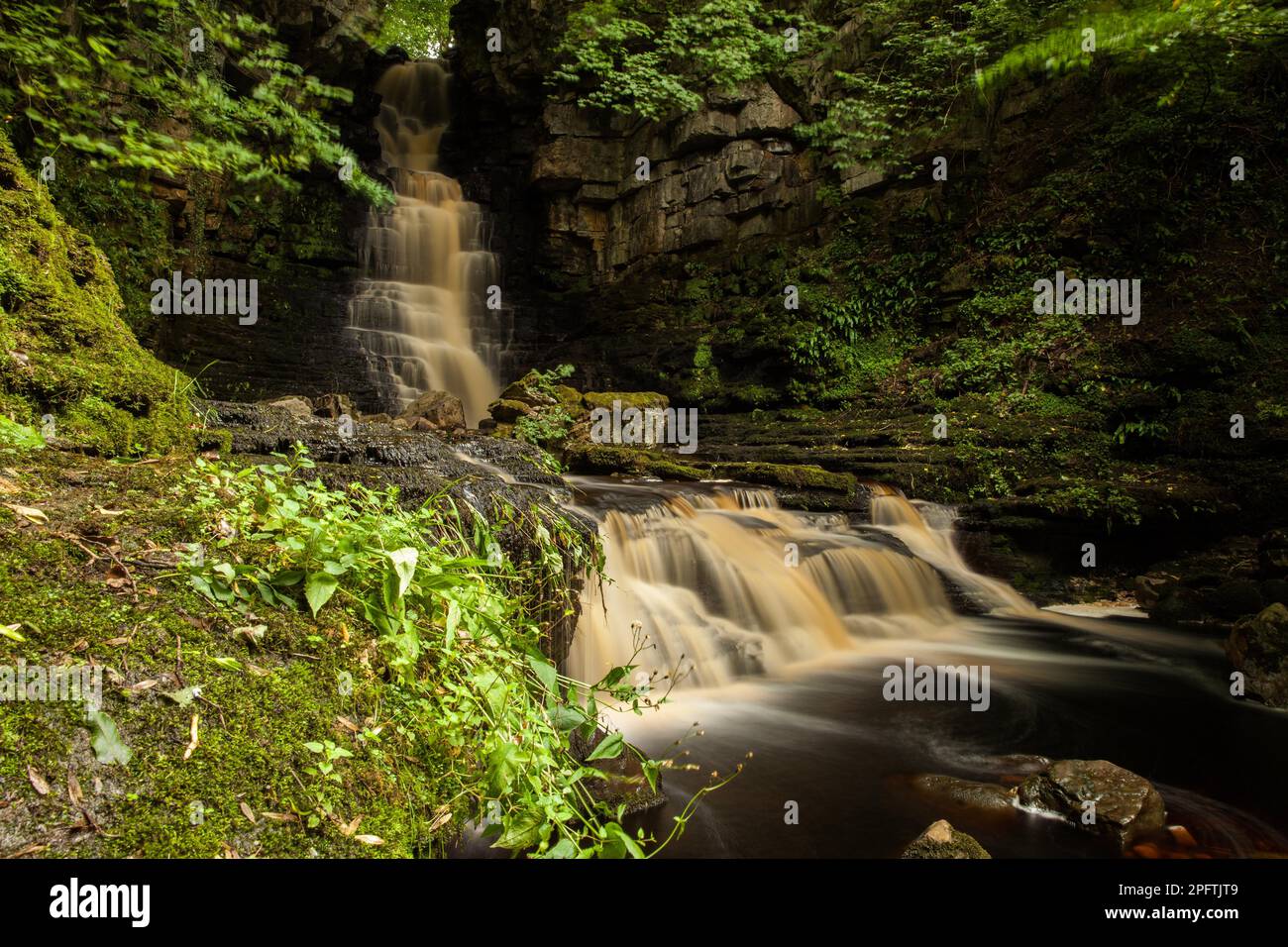 Mill Fall, Askrigg, Yorkshire, Great Britain Stock Photo - Alamy