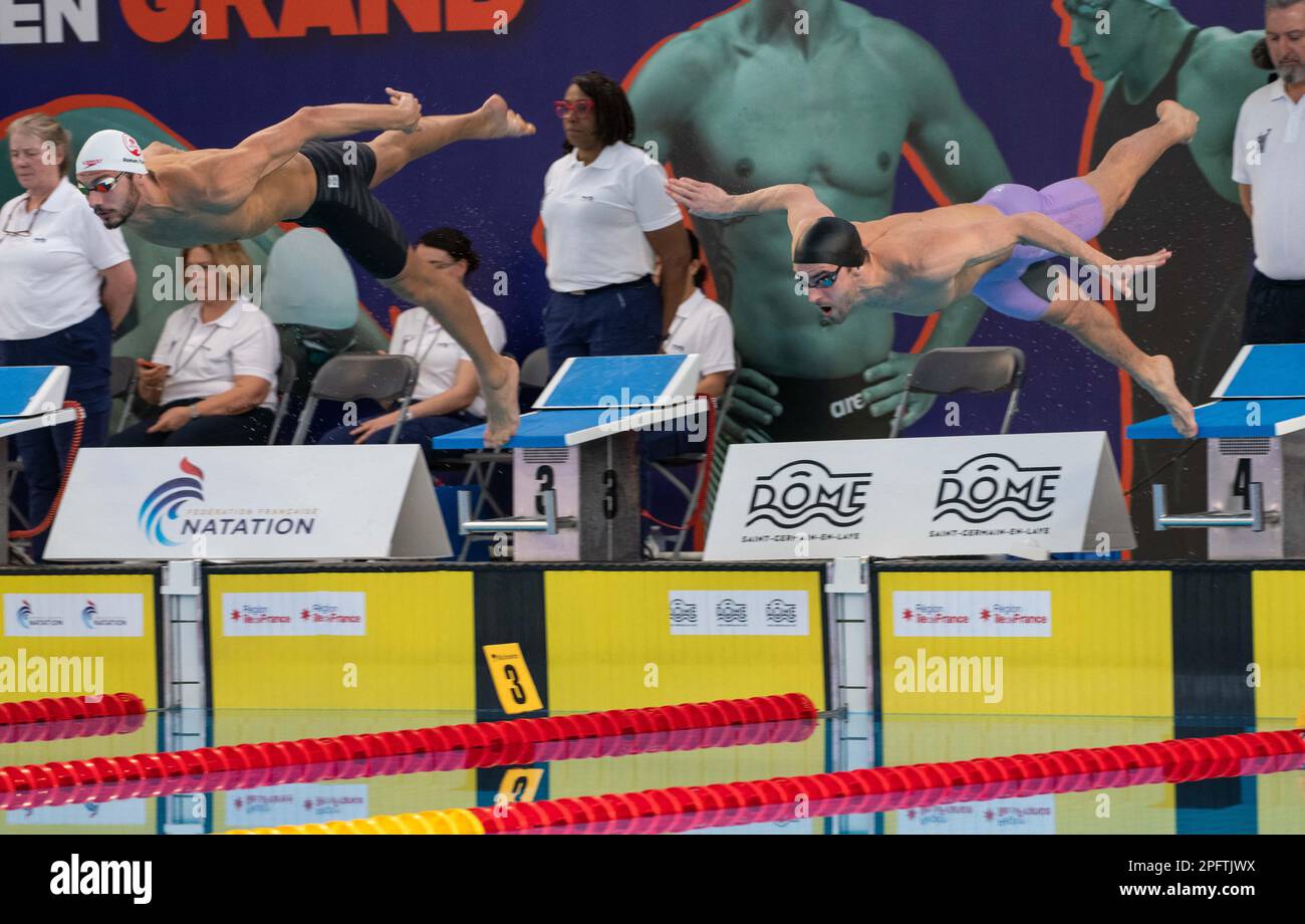 Saint Germain En Laye, France. 18th Mar, 2023. Romain Fuchs and Hadrien ...