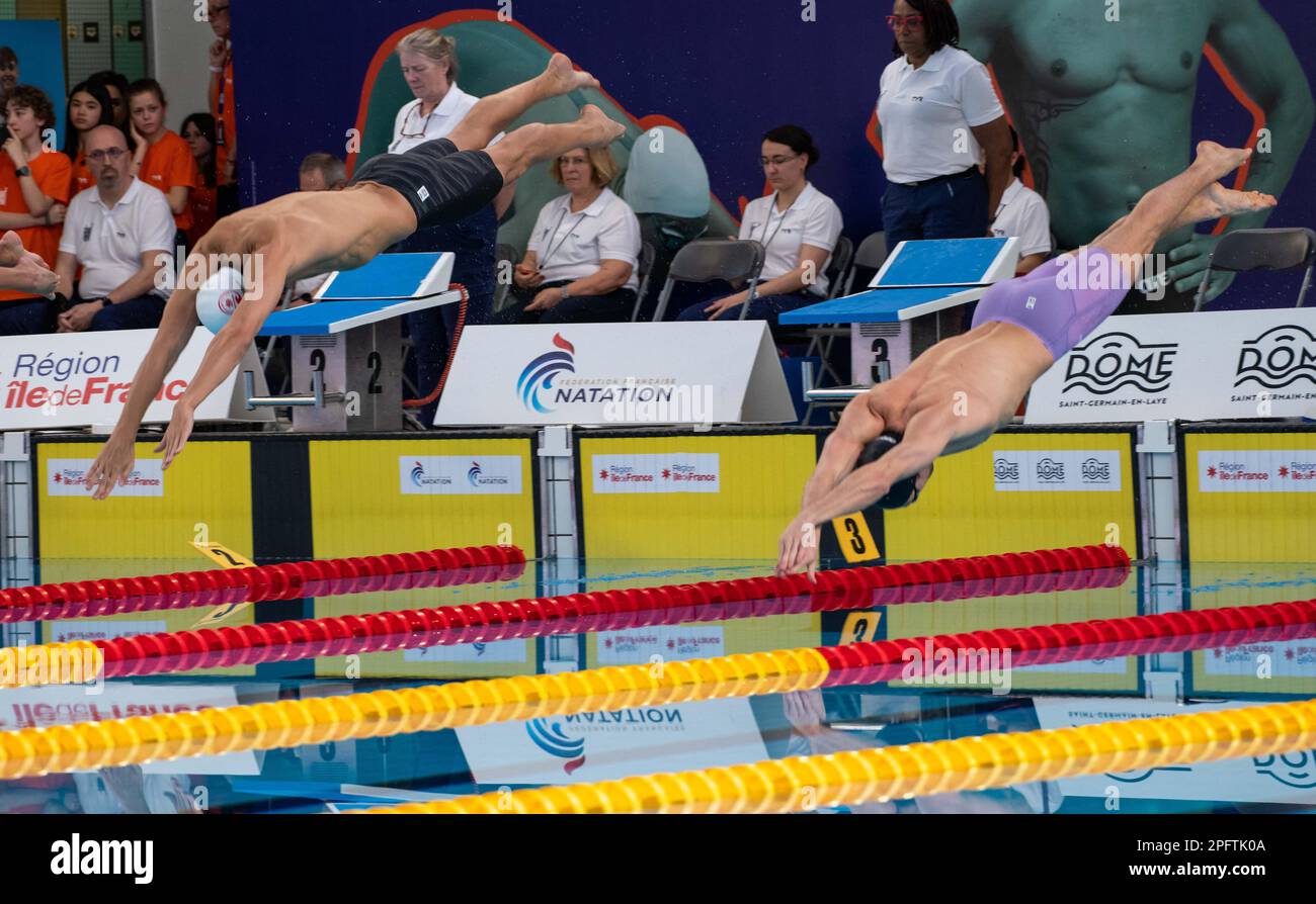 Saint Germain En Laye, France. 18th Mar, 2023. Romain Fuchs and Hadrien ...