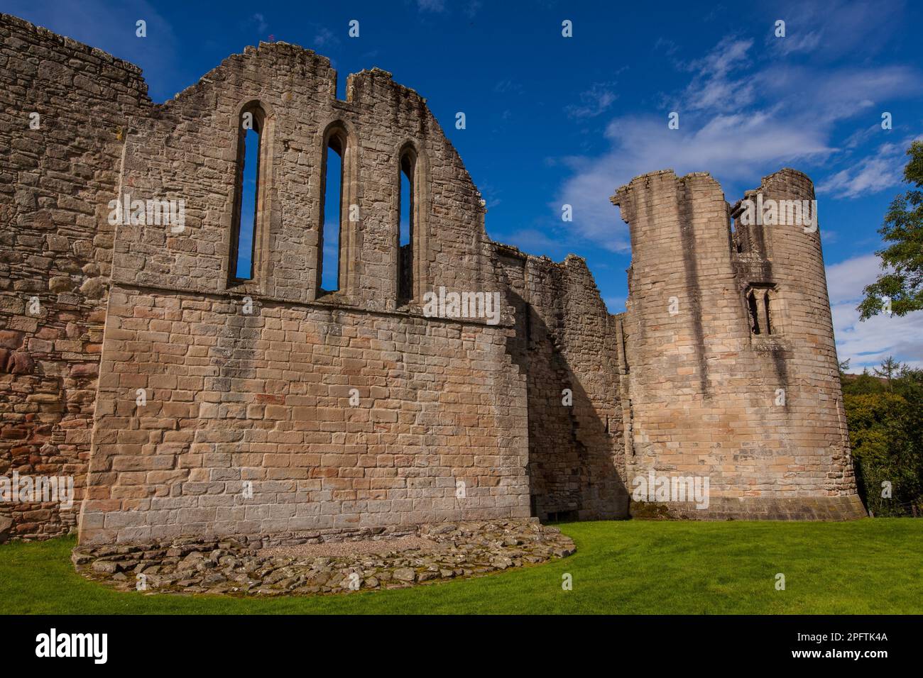 Kildrummy Castle, Kildrummy, Aberdeenshire, Scotland, UK Stock Photo ...