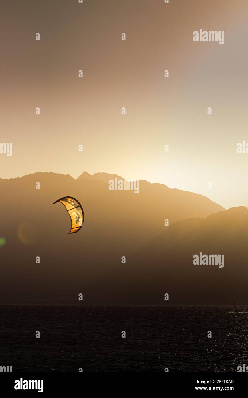 Surfing in Dahab, Egypt Stock Photo - Alamy