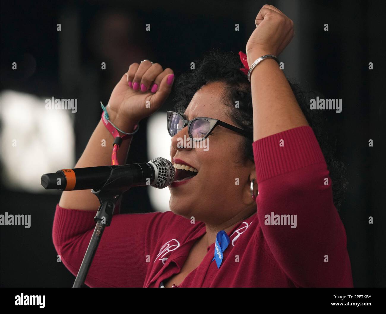 Marisol "La Marisoul" Hernandez, the lead singer of the Mexican ...