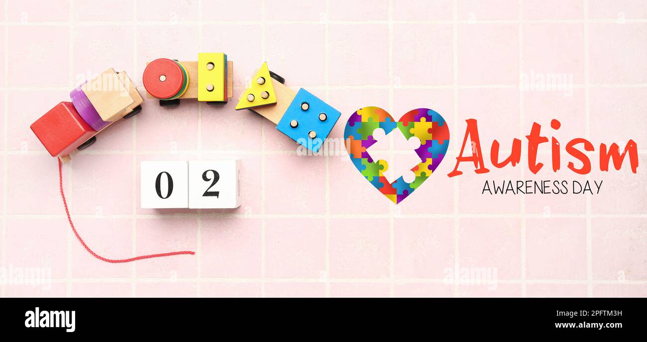 Banner for Autism Awareness Day Stock Photo - Alamy