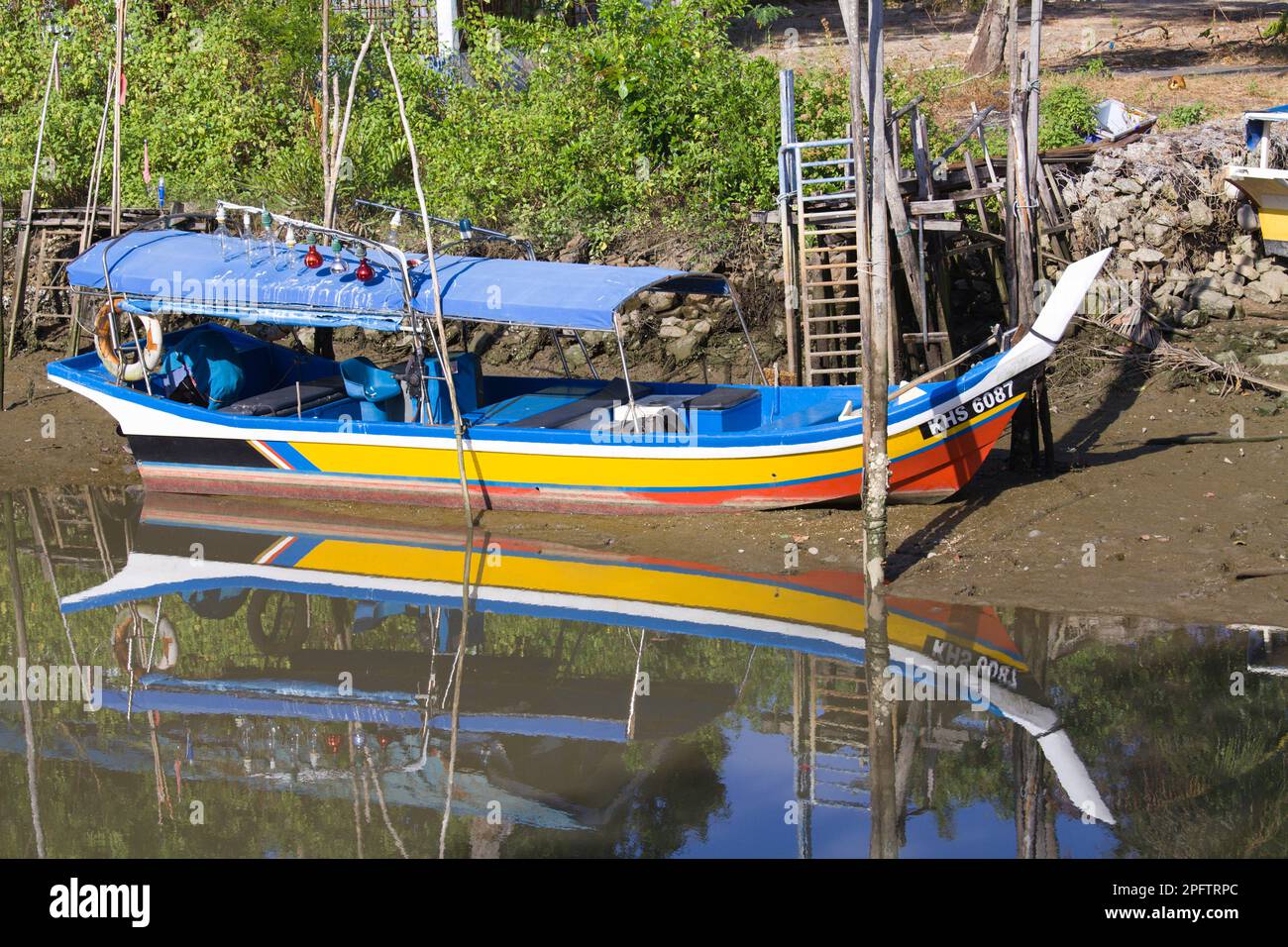 Malaysia, Langkawi, fishing village, fishing boats Stock Photo - Alamy