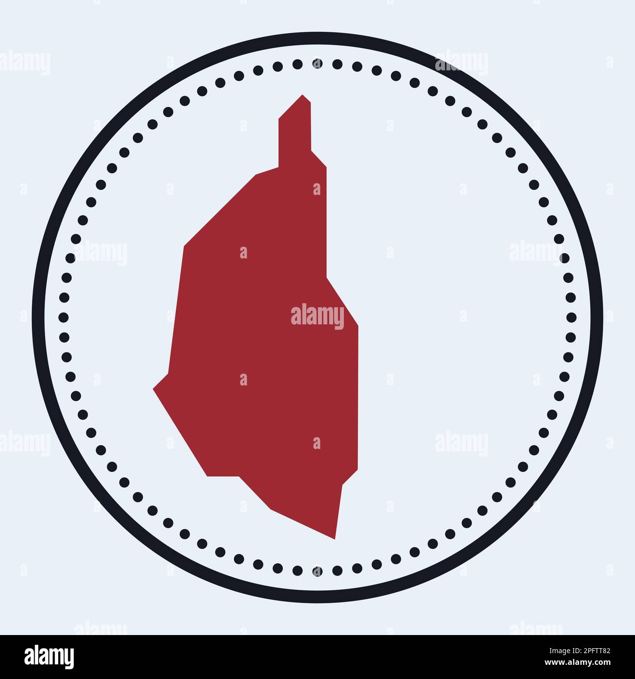 Penang Island round stamp. Round logo with map and title. Stylish ...