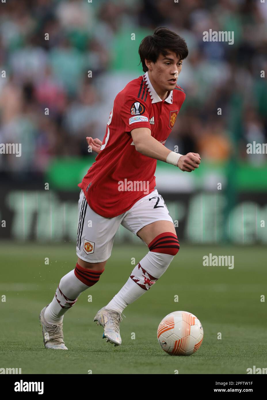 Seville, Spain. 16th Mar, 2023. Facundo Pellistri of Manchester United ...