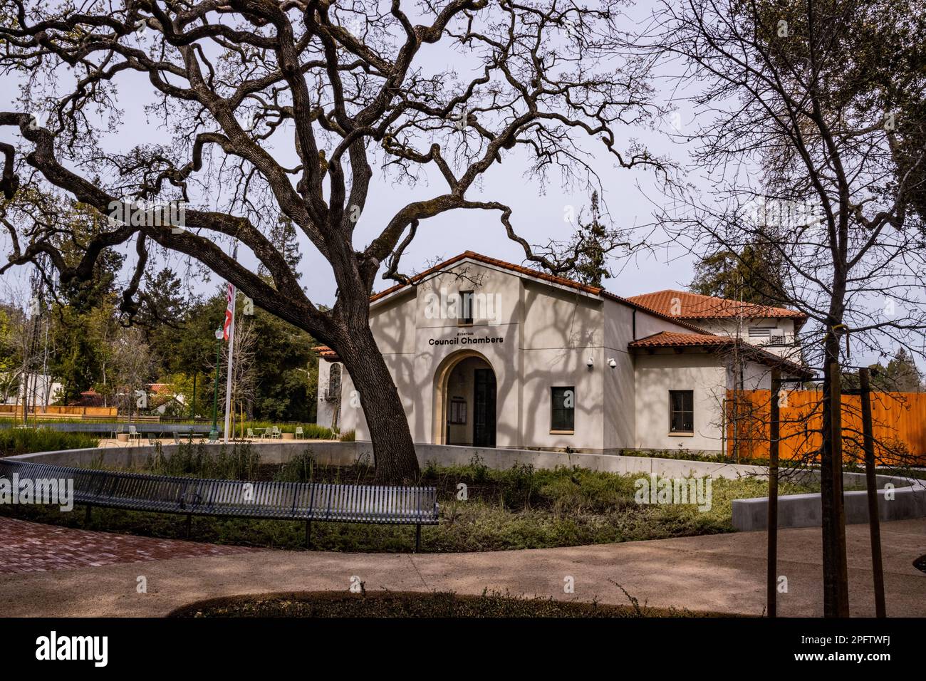 The Atherton California City Council Chambers Stock Photo - Alamy