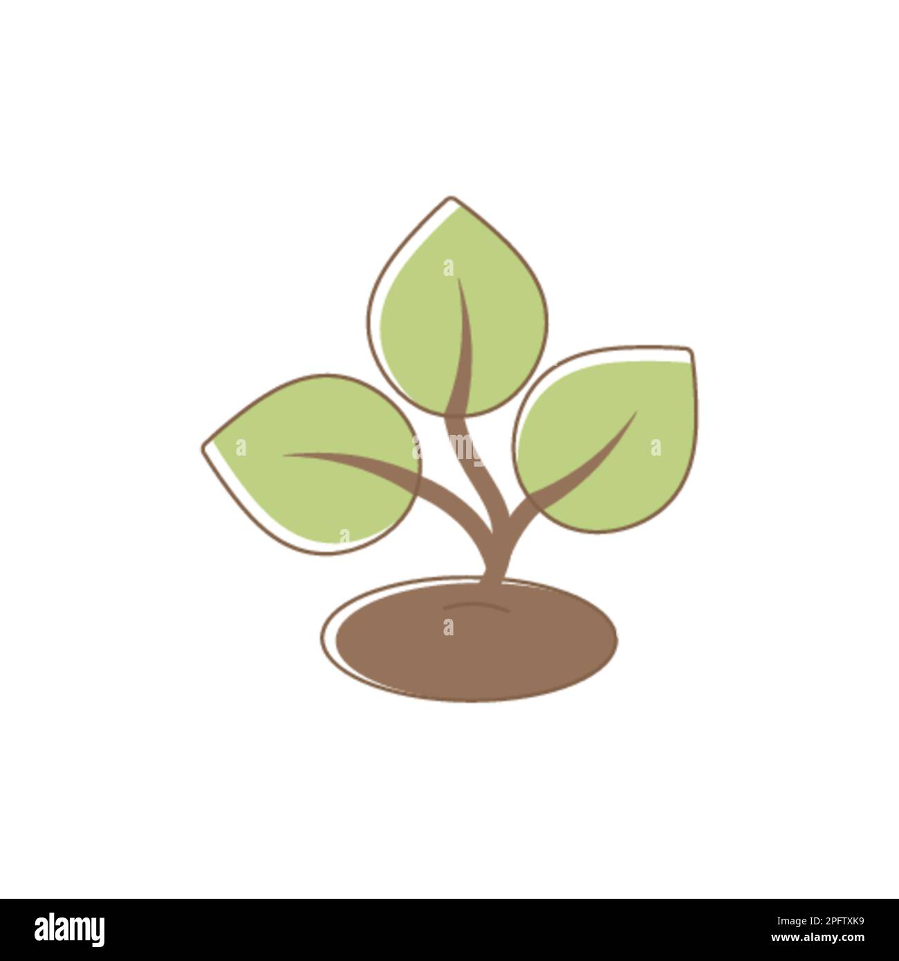 Associations and symbols Sustainability. Symbols of nature: leaves and ...