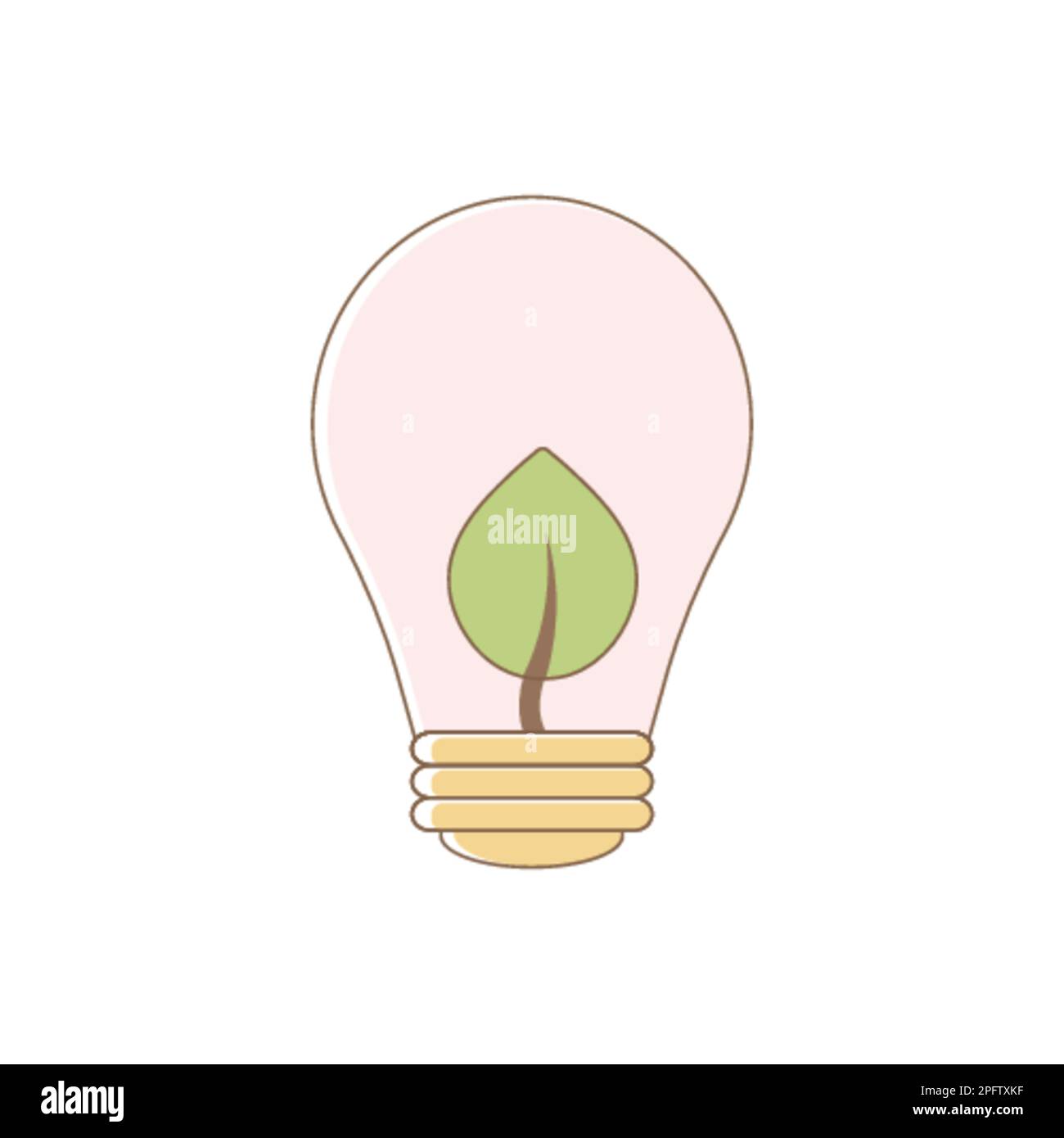 Associations and symbols Sustainability. Energy symbols: light bulb ...