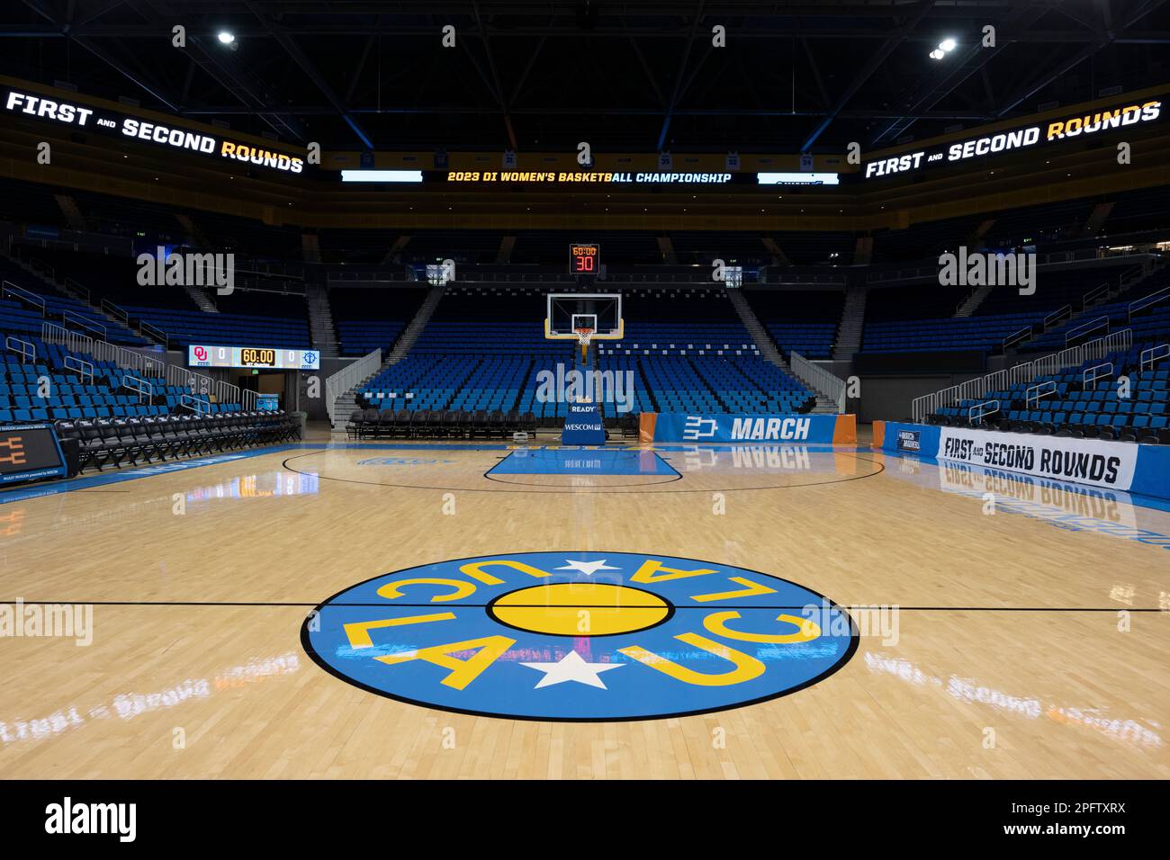 General interior view of Pauley Pavilion in the campus of UCLA before ...