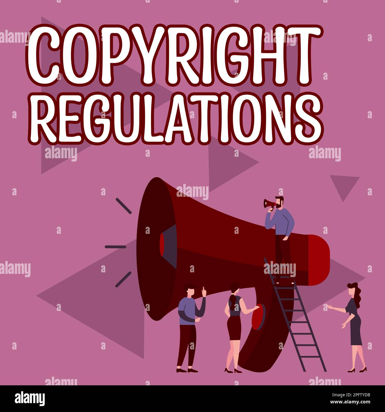 Conceptual display Copyright Regulations. Business showcase body of law ...