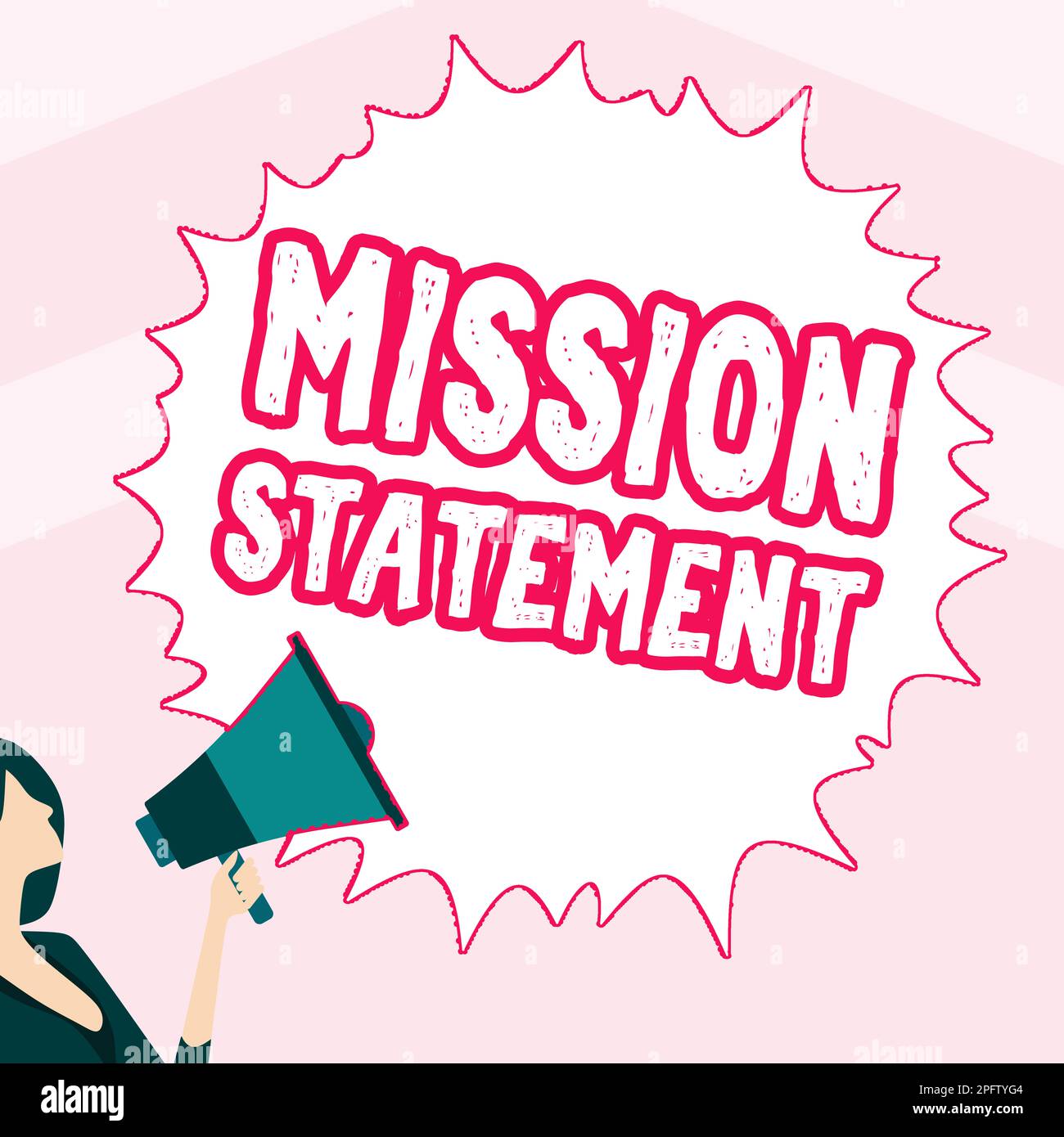 Text sign showing Mission Statement. Concept meaning Formal summary of ...