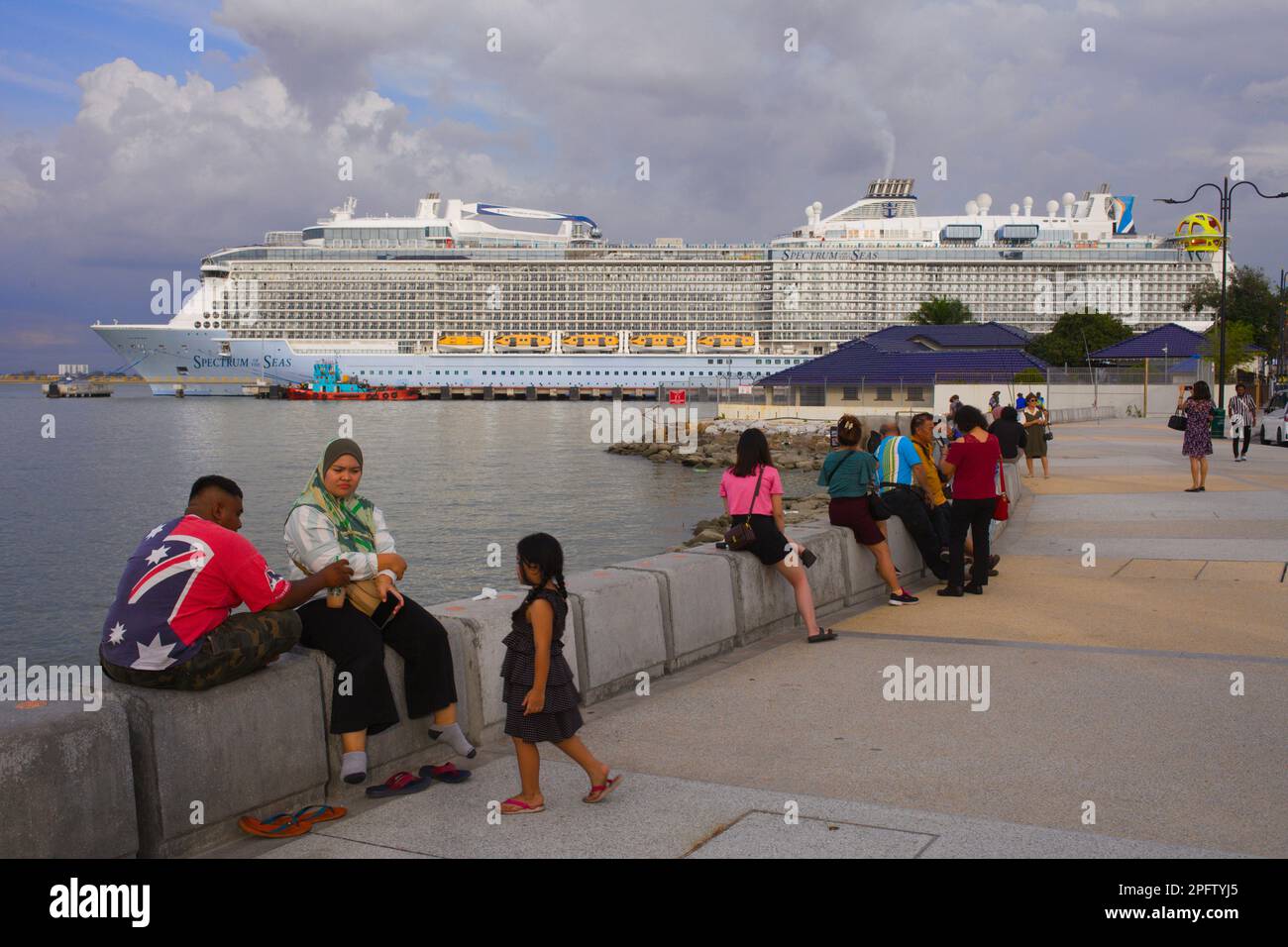 Malaysia, Penang, Georgetown, cruise ship, people Stock Photo - Alamy