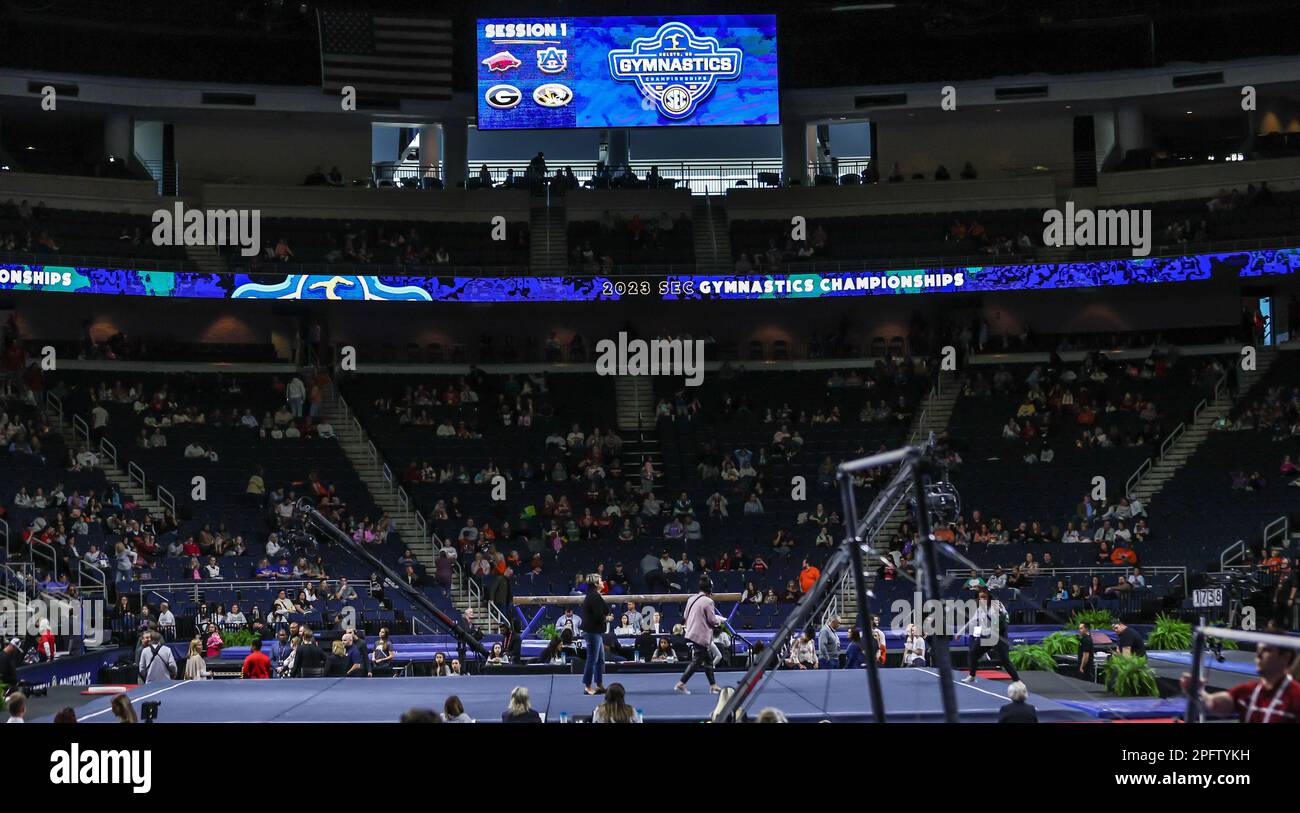 March 18, 2023: The Gas South Arena, location of the the 2023 SEC ...