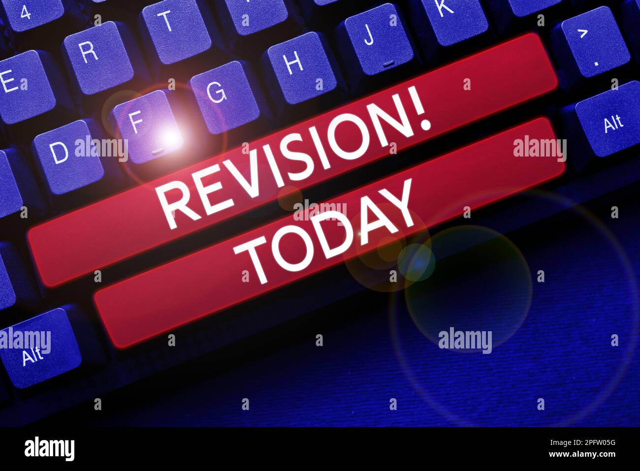 Handwriting text Revision. Business approach action of revising over ...