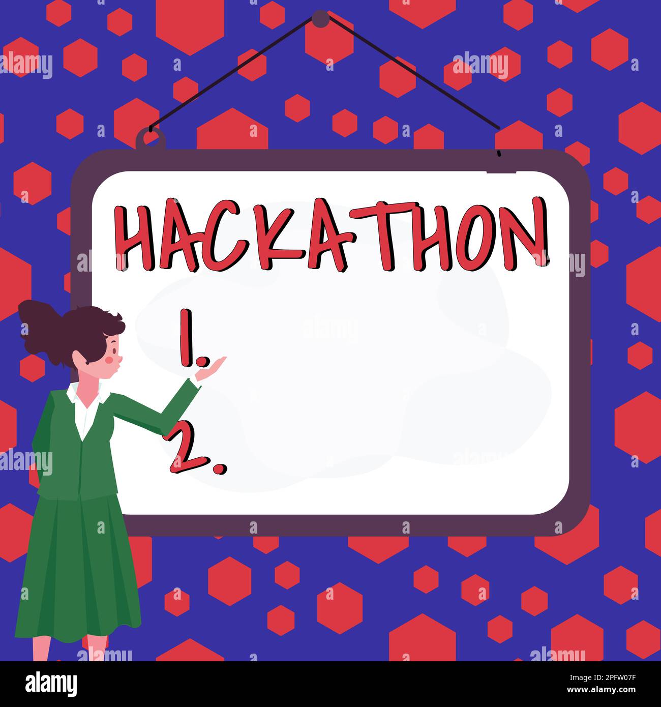 Inspiration showing sign Hackathon. Business idea event where large ...