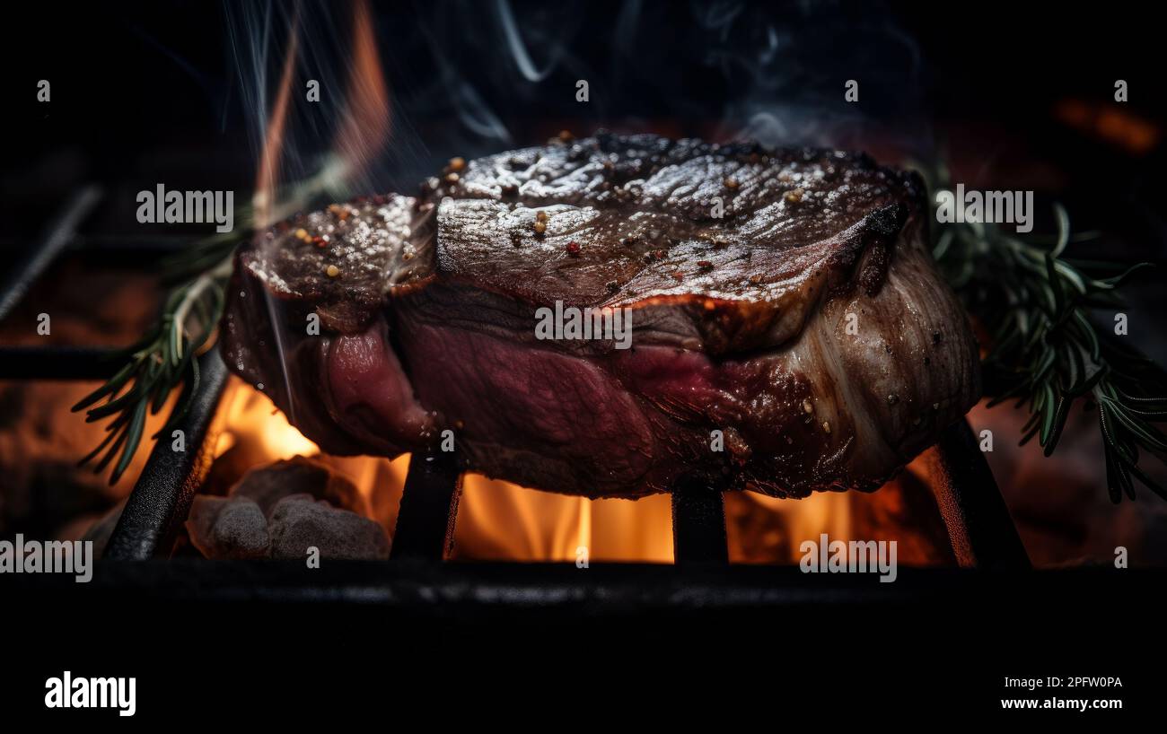 Cow cooked over a fire hi-res stock photography and images - Alamy